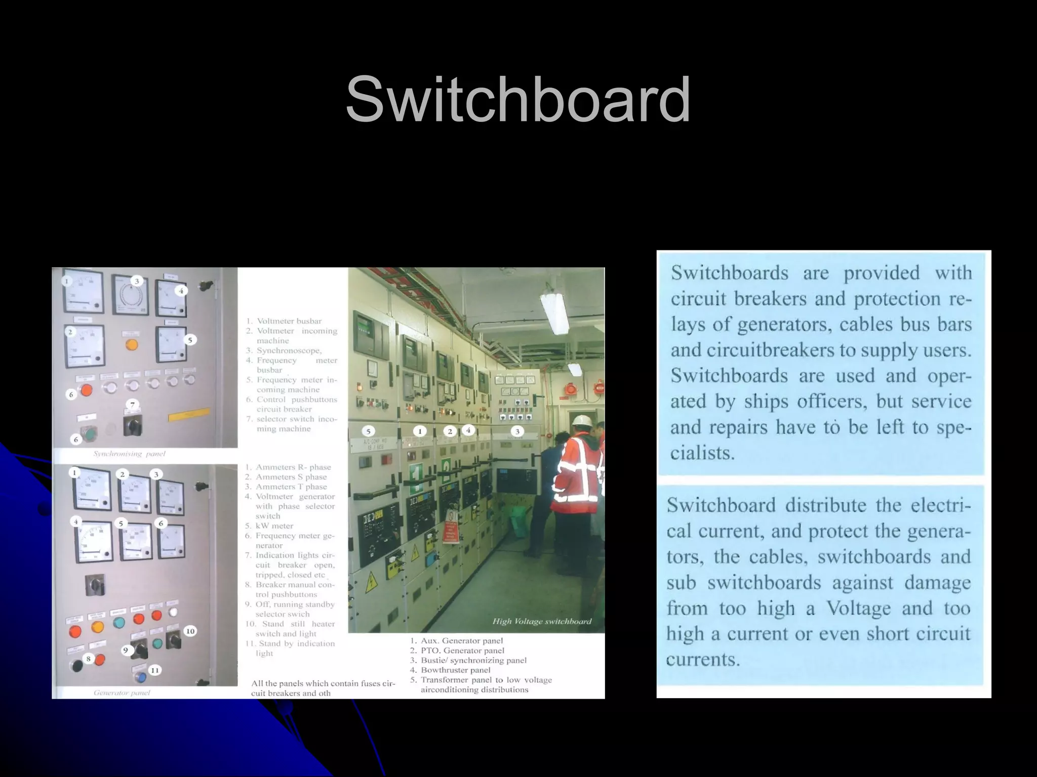 Marine electrical distribution system and control engineering | PPT