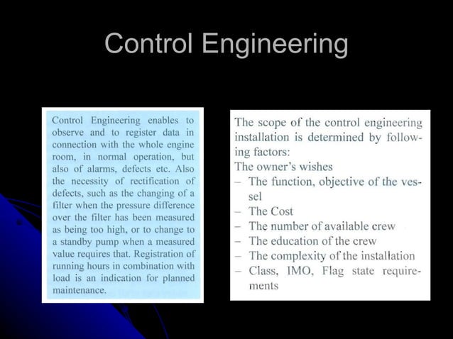 Marine electrical distribution system and control engineering | PPT