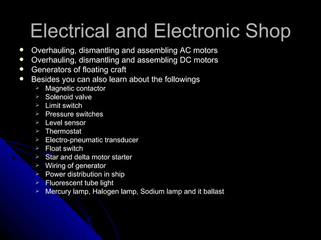 Marine electrical distribution system and control engineering | PPT