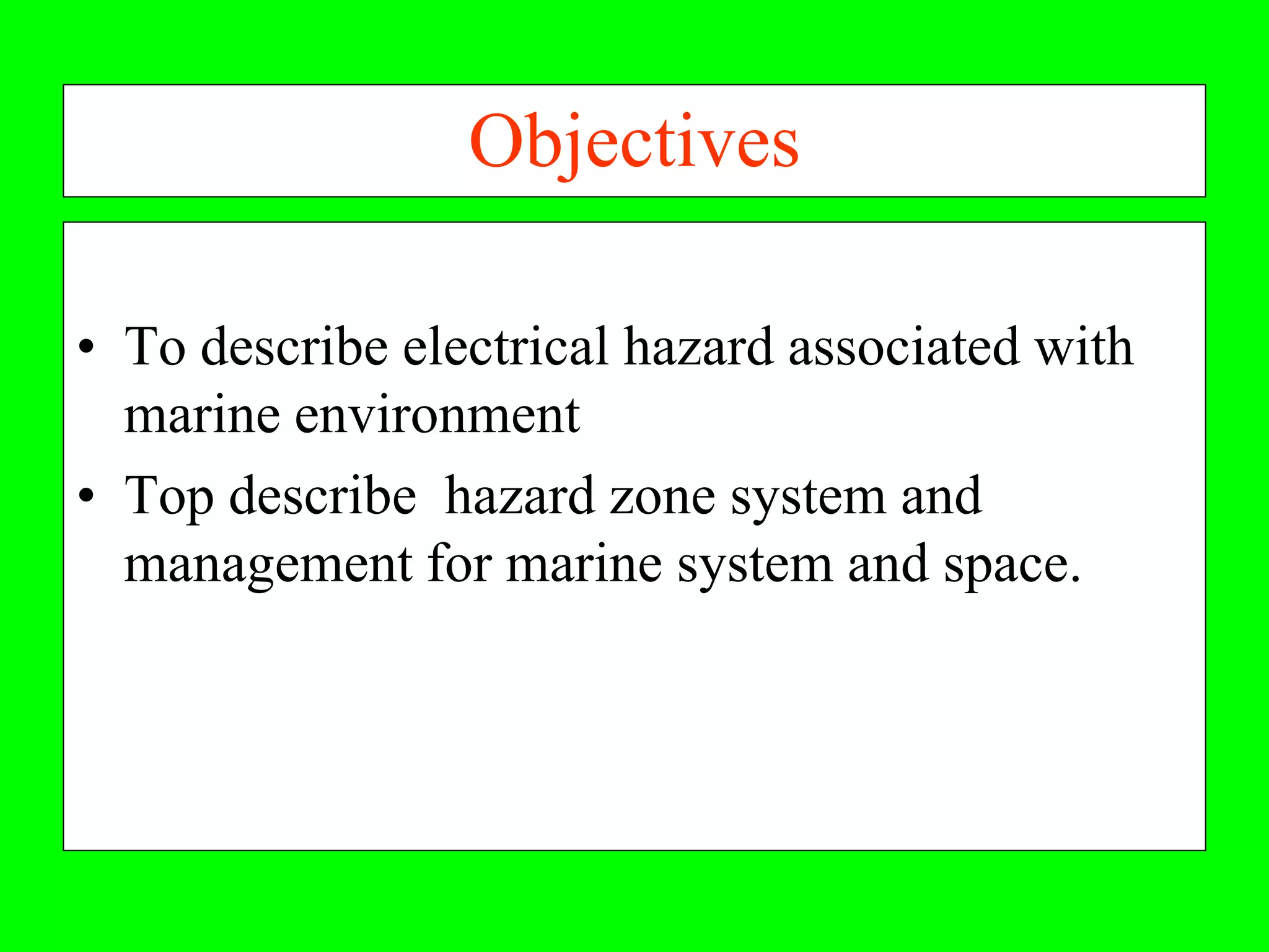 Marine electrical hazard and zone | PDF