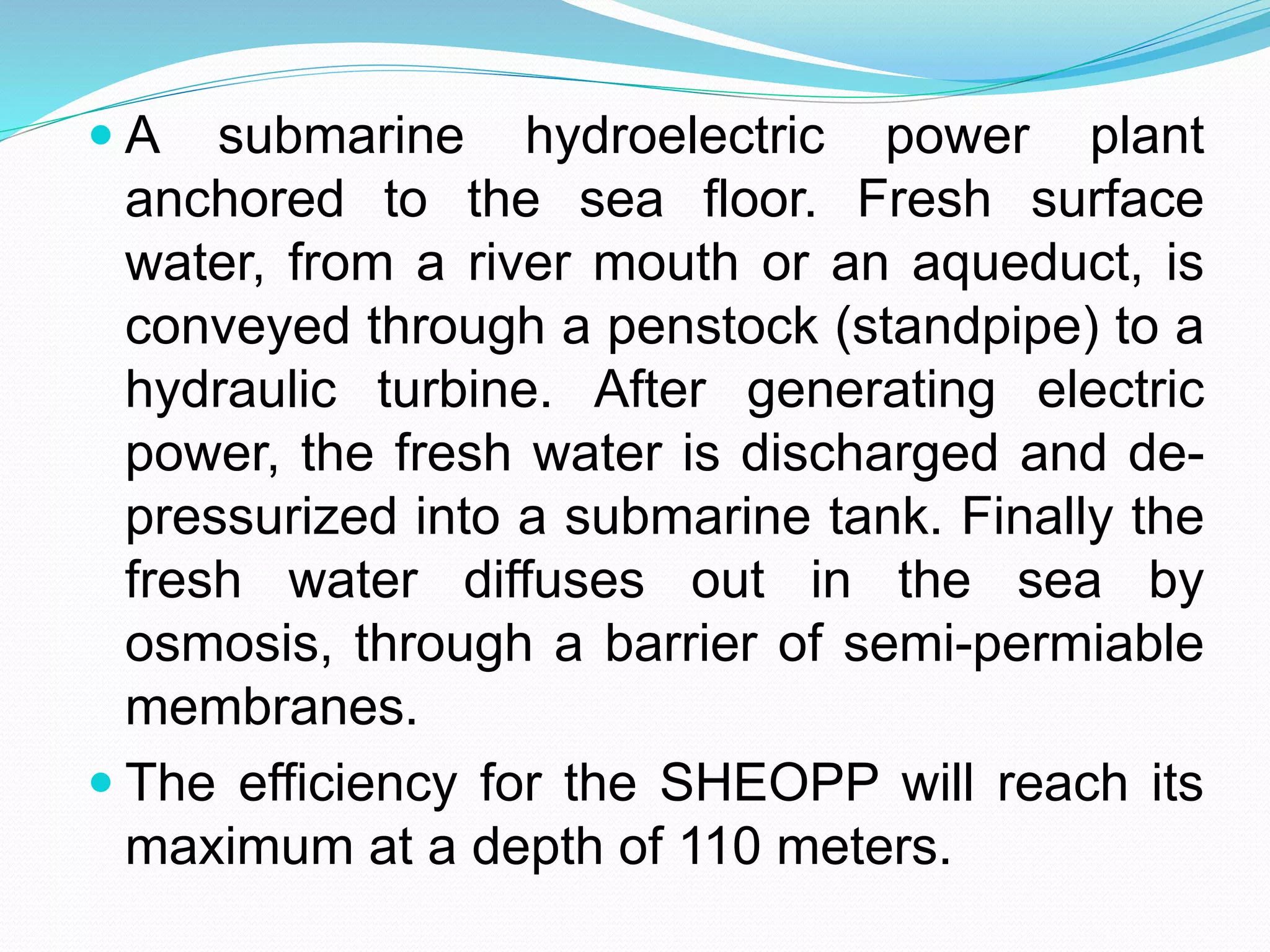 Marine energy resources | PPTX