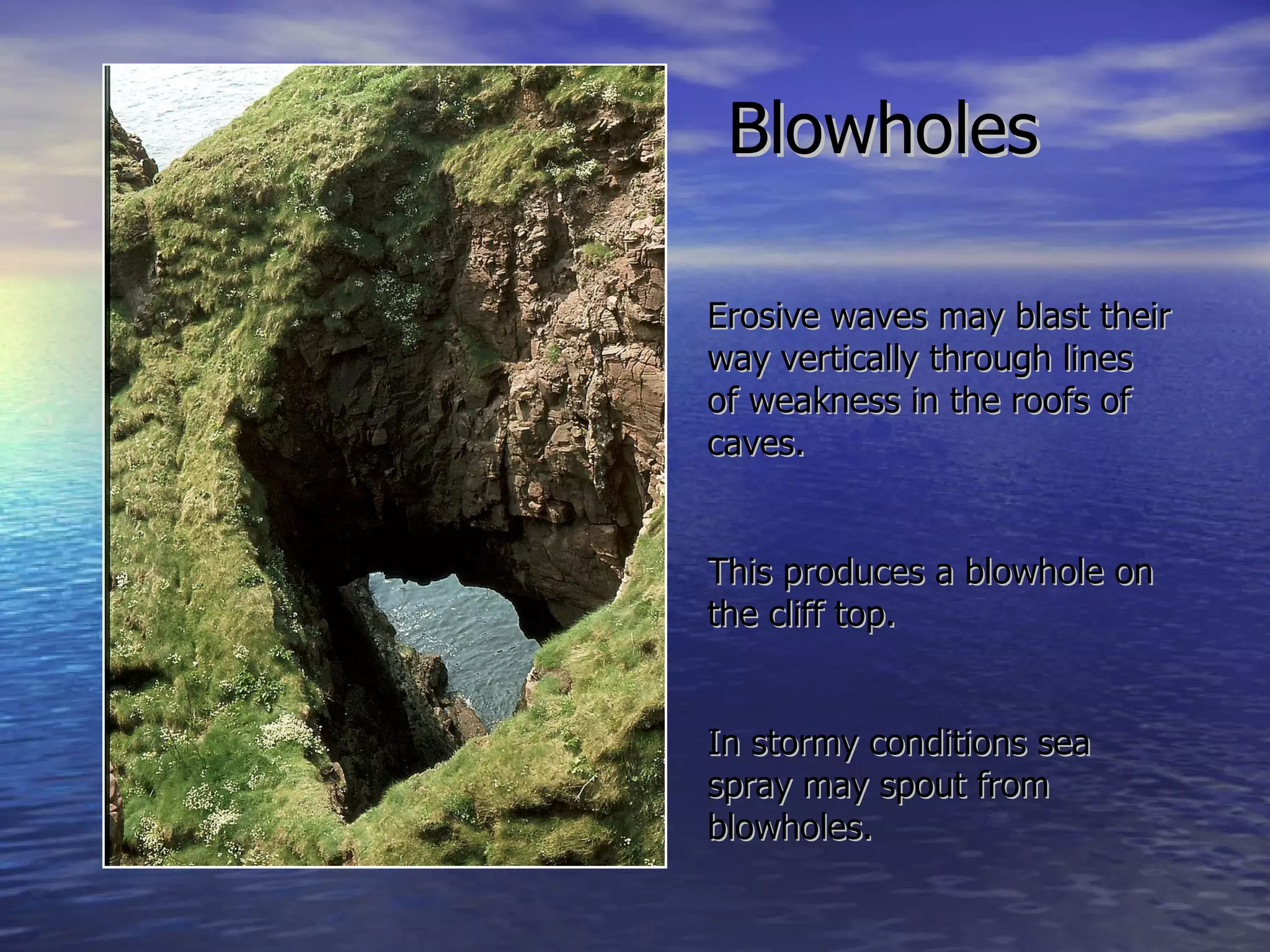 Marine Erosion Process And Erosional Landforms | PPT
