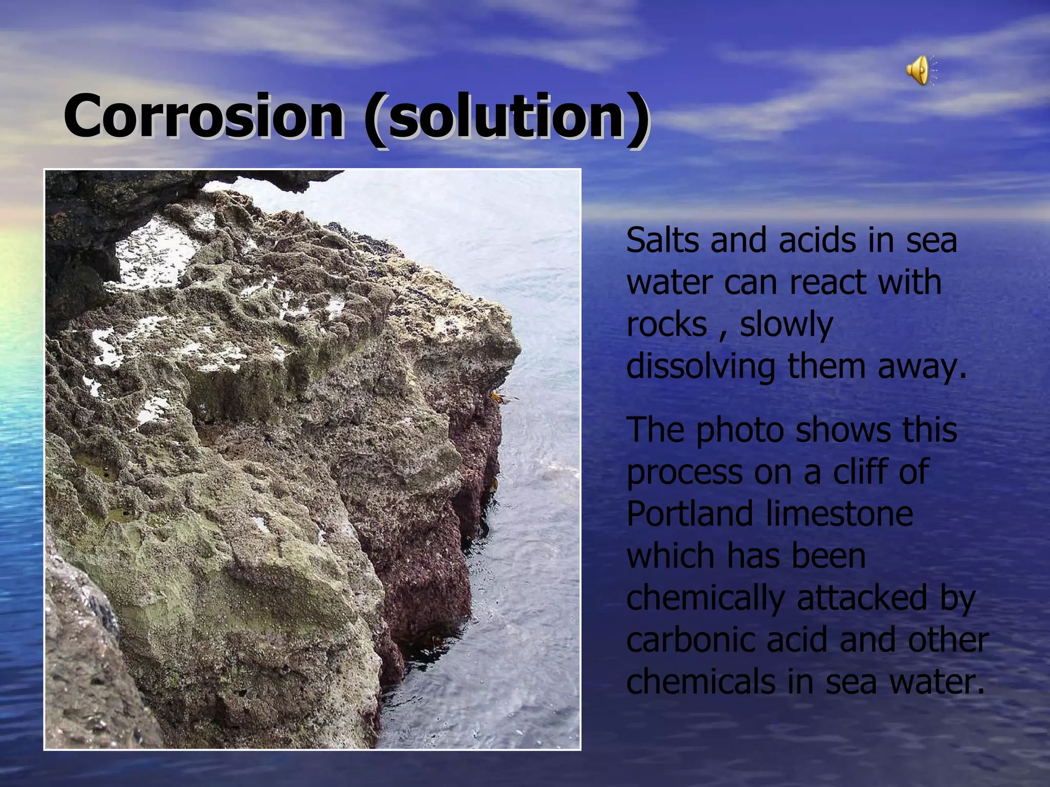 Marine Erosion Process And Erosional Landforms | PPT