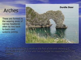 Marine Erosion Process And Erosional Landforms | PPT