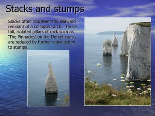 Marine Erosion Process And Erosional Landforms | PPT