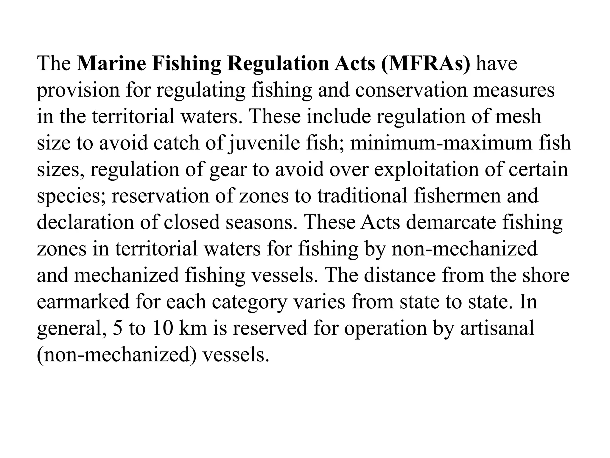 Marine fisheries act – west coast of india | PPTX