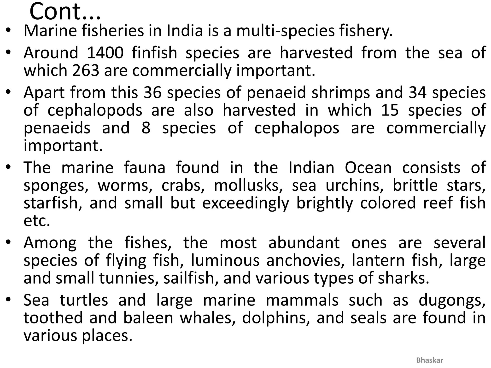 Marine fisheries resources and marine species of India.pdf