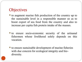 Marine fishing policy | PPT
