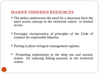 Marine fishing policy | PPT
