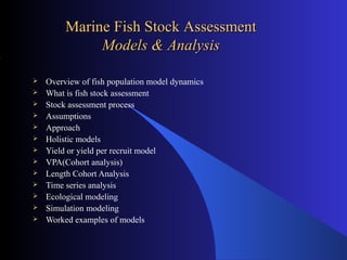 Marine fish stock assessment_models | PPT