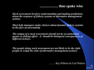 Marine fish stock assessment_models | PPT
