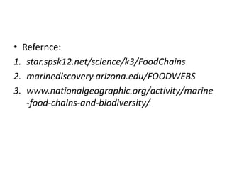 Marine food chain | PPTX