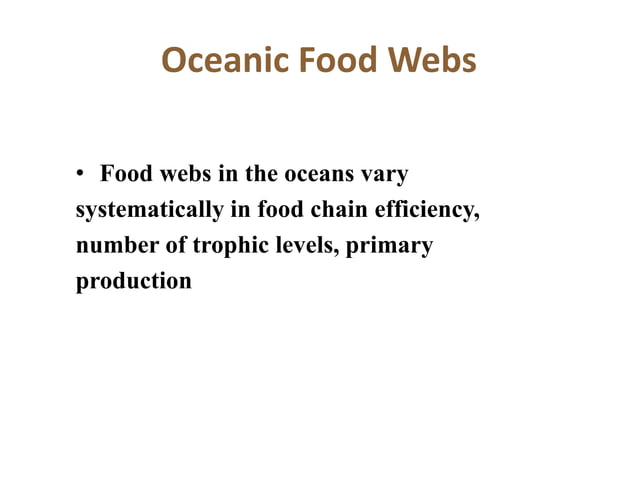 Marine food chain | PPTX | Food & Drink