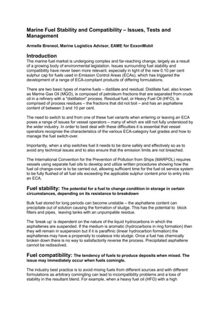 marine fuel stability and compatibility (1).pdf | Chemistry | Science
