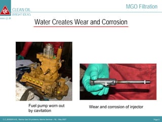 Marine gas oil/ diesel fuel issues may07-comparison ptu vs centrifuge | PDF