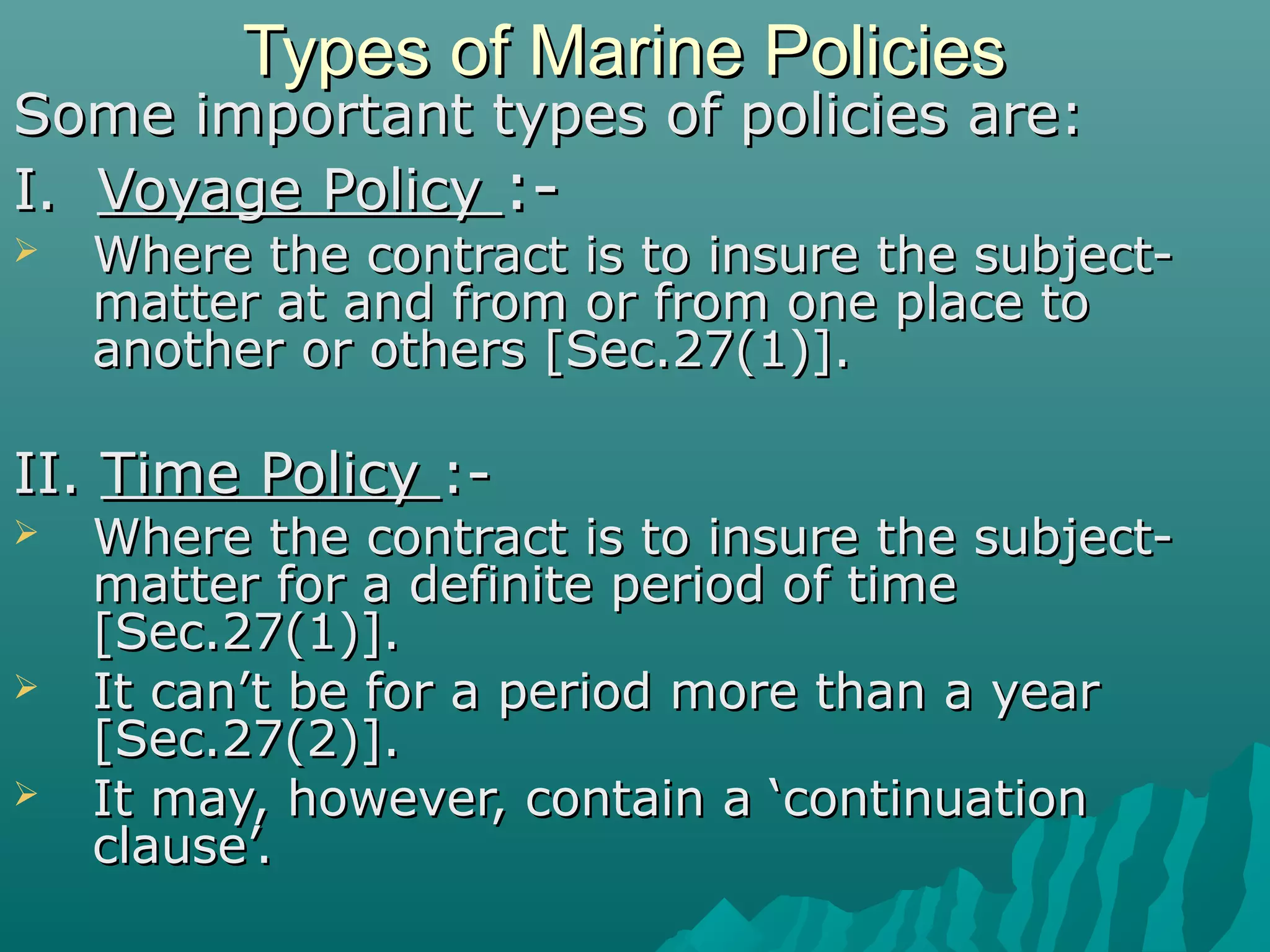 Marine ins ppt | PPT