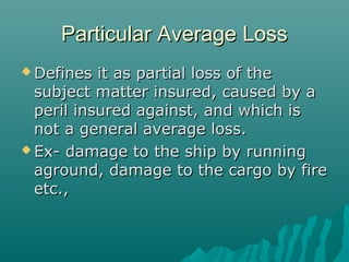 Marine ins ppt | PPT