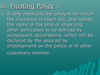 Marine ins ppt | PPT