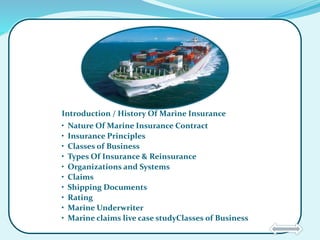 Marine insurance | PPTX