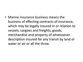 Marine insurance | PPT