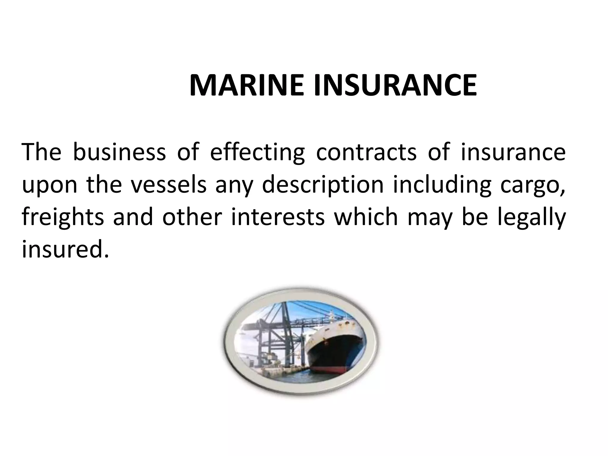 Marine insurance | PPT