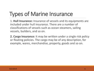 Marine insurance | PPTX