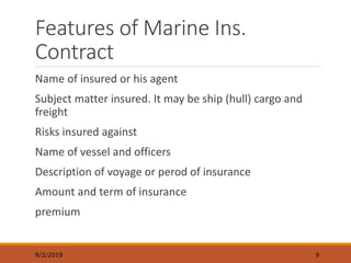Marine insurance | PPTX