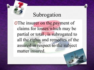 Marine insurance contract | PPT