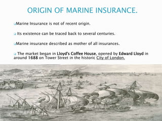 Marine insurance ppt | PPTX