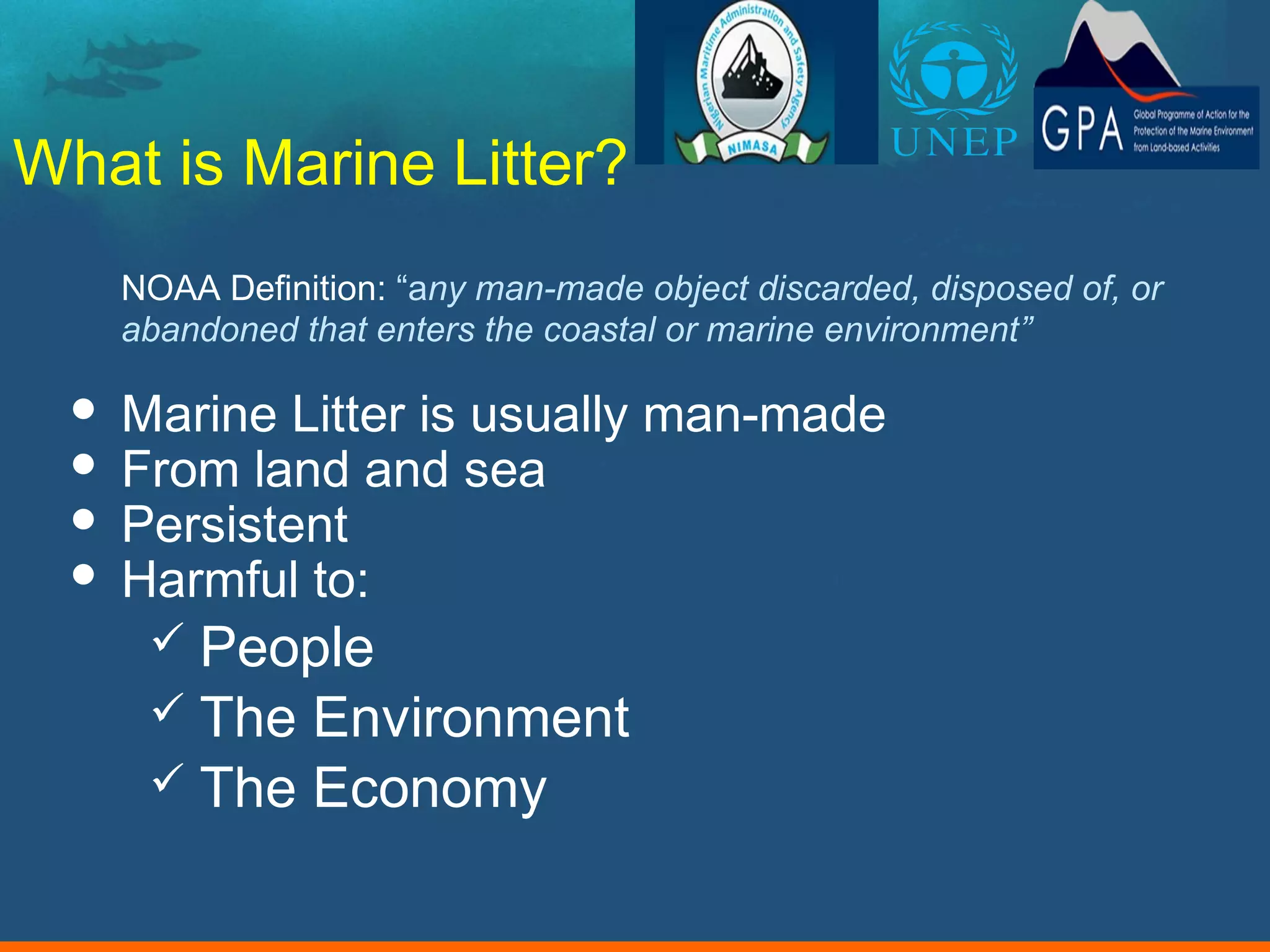 Marine Litter Management in Nigeria | PPT