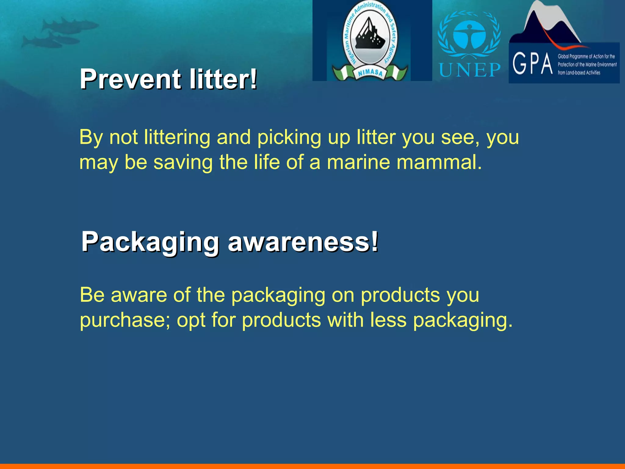 Marine Litter Management in Nigeria | PPT
