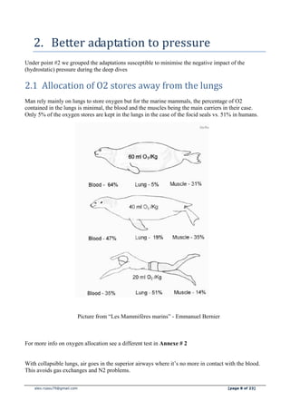 Marine mammals: physiological adaptations to freediving | PDF