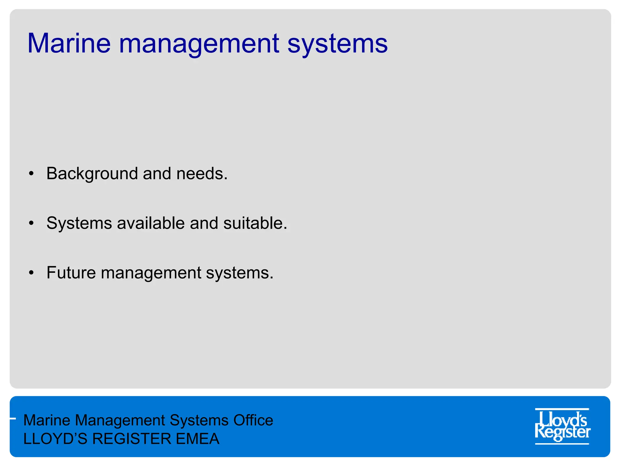 Conclusion about marine management system.ppt