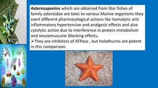 Novel Medicinal Agents from Marine Source | PPTX