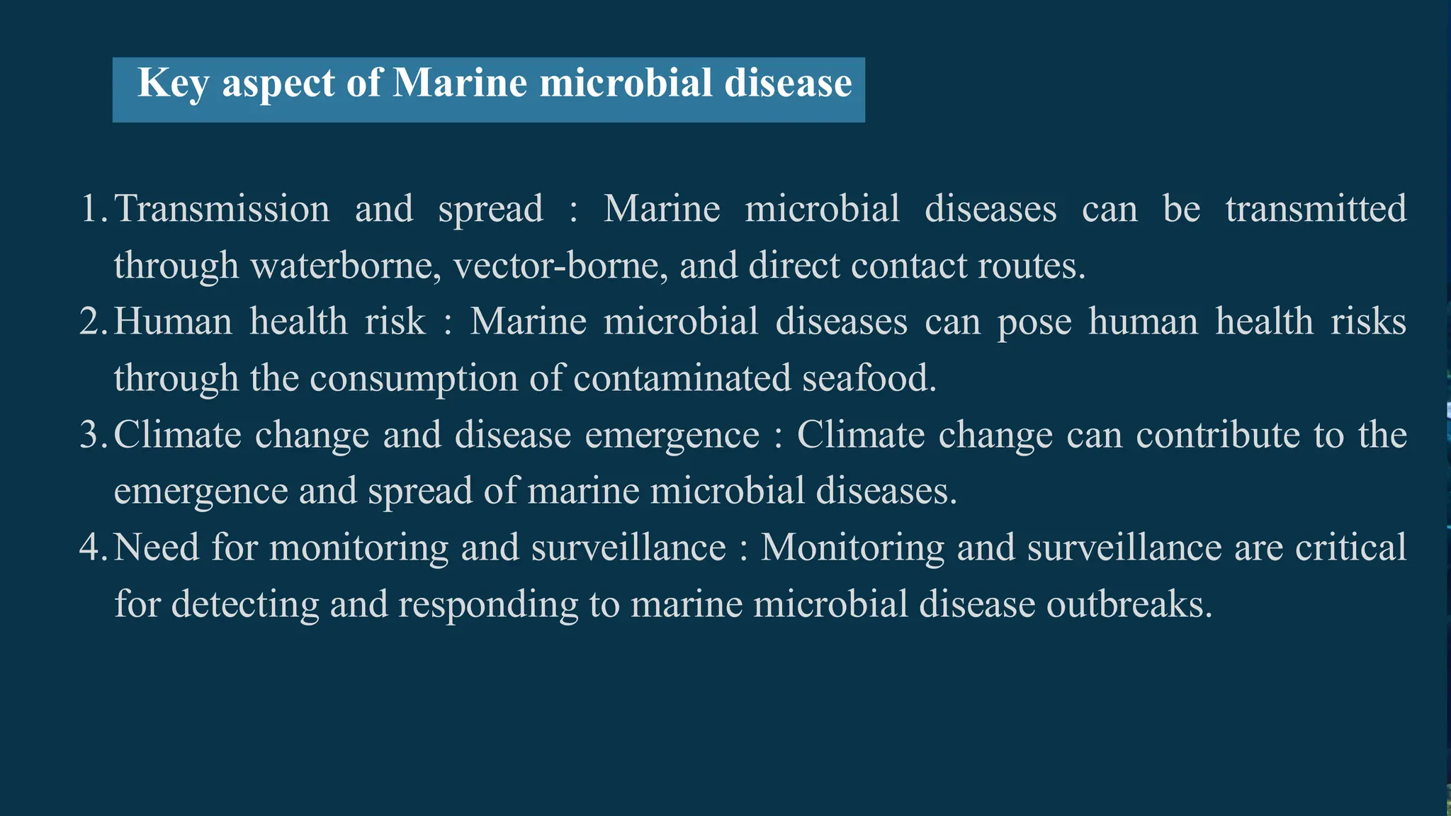 Marine Microbial Disease and their pathogenicity | PDF