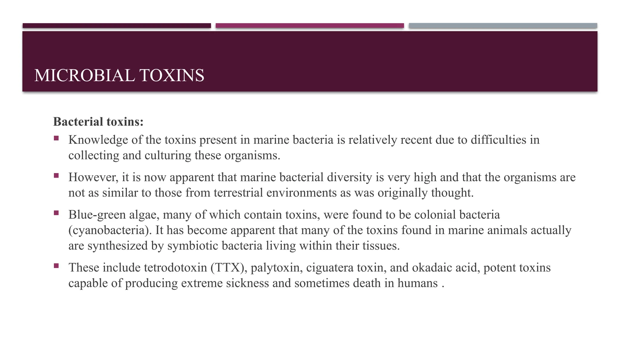 Marine Microbial Products production - pigments and toxins.pptx