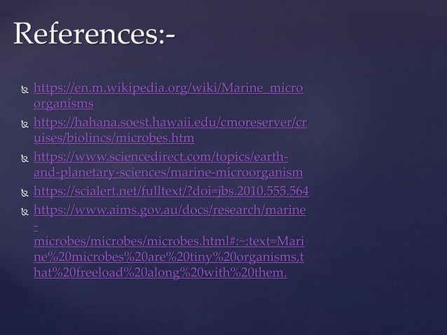 marine microorganisms.pptx | Biological Sciences | Science