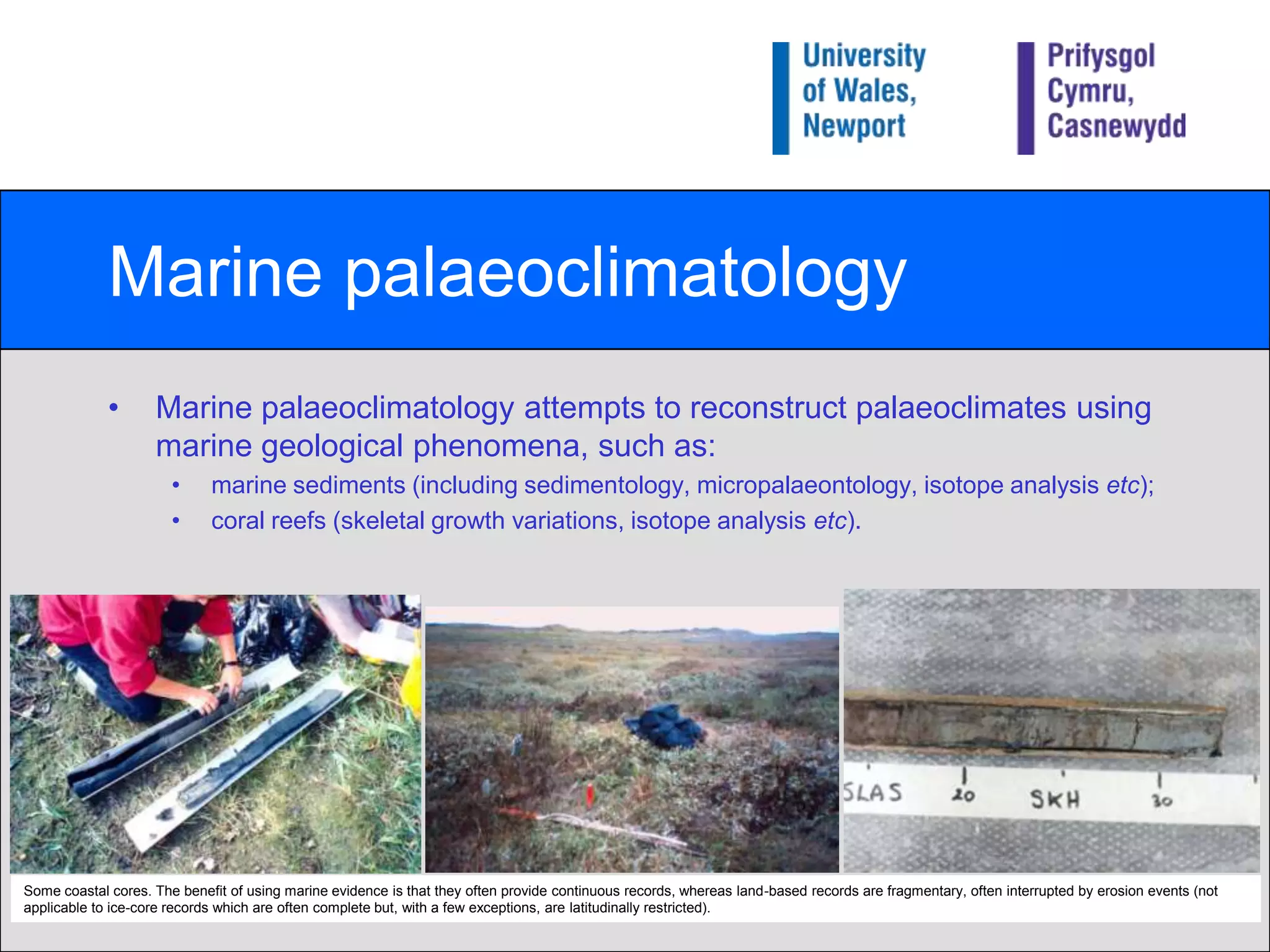 Marine palaeoclimatology | PPTX