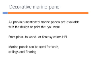 Marine panel | PPT