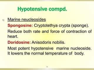 Marine Drugs: Novel Medicinal Agents from Marine Sources | PPT