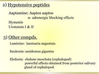 Marine Drugs: Novel Medicinal Agents from Marine Sources | PPT