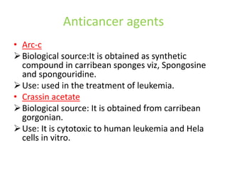 Marine pharmacognosy | PPT