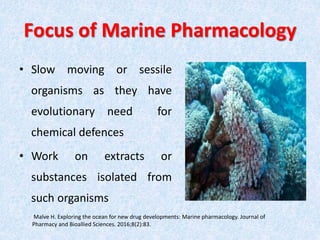 Marine pharmacology | PPTX