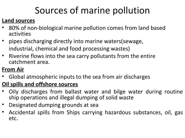Marine pollution | PPT