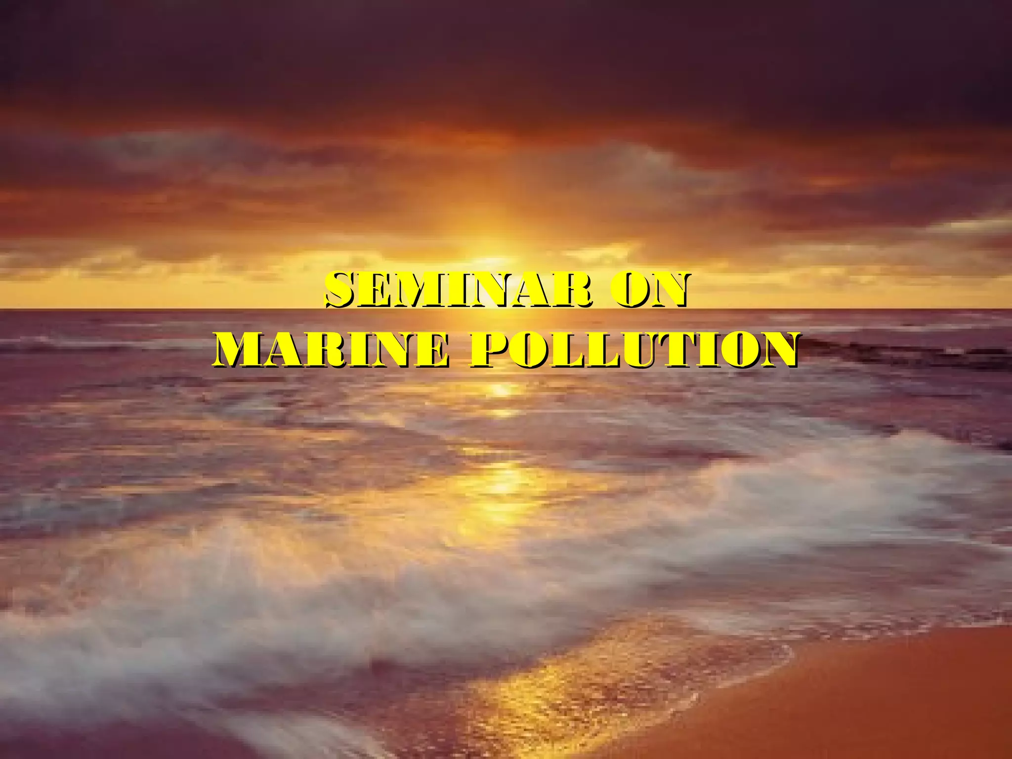 Marine pollution | PPT