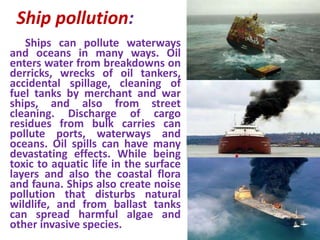 Marine pollution | PPTX