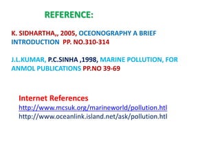 Marine pollution | PPTX