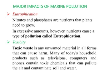 Marine pollution | PPTX