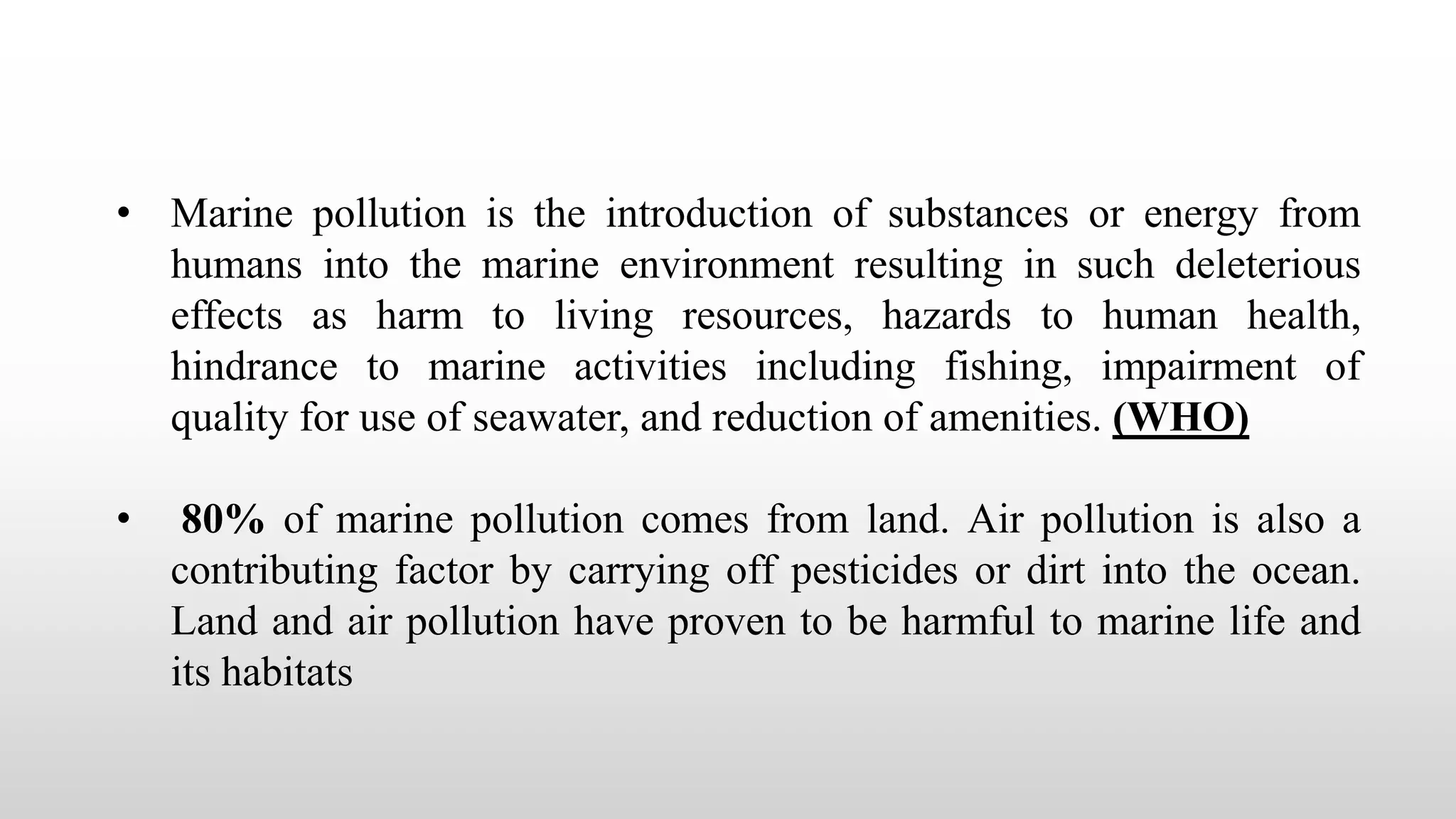 Marine pollution | PPTX
