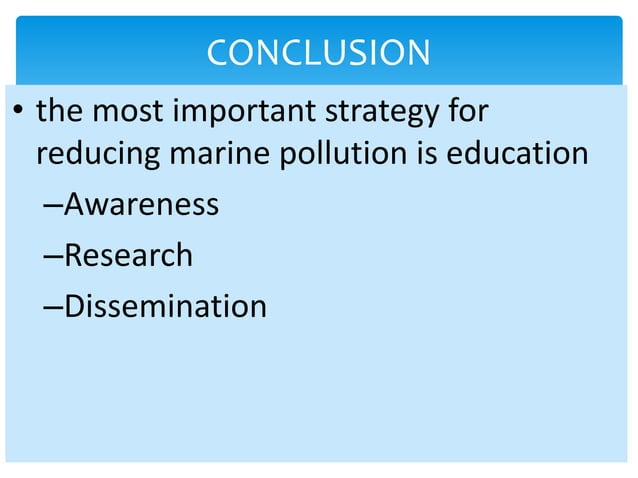 marine pollutions | PPT